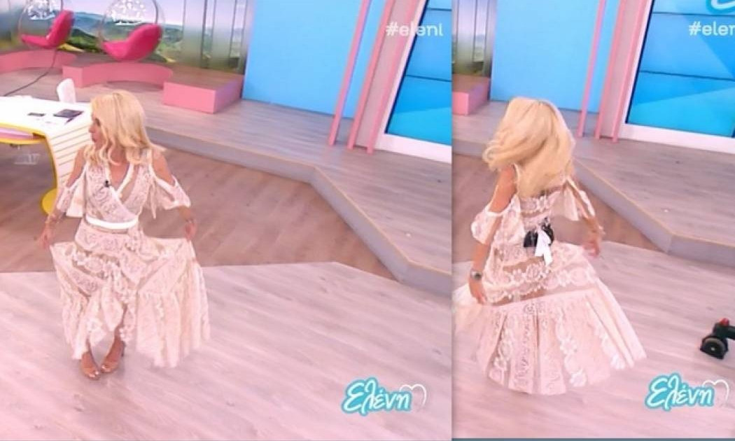 Η Ελένη αναστάτωσε τους τηλεθεατές της με το διαφανές φόρεμά της ...