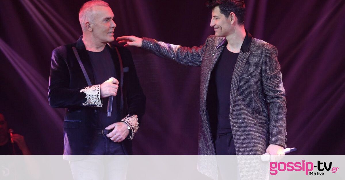 Σάκης Ρουβάς και Στέλιος Ρόκκος υποδέχονται την Έλενα Παπαρίζου & η ...