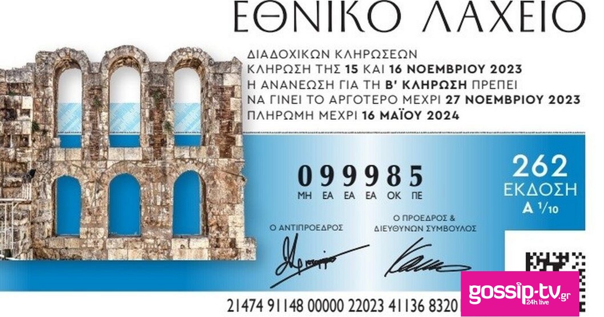 Εθνικό Λαχείο: Την Τετάρτη η πρώτη κλήρωση για την τελευταία έκδοση του ...